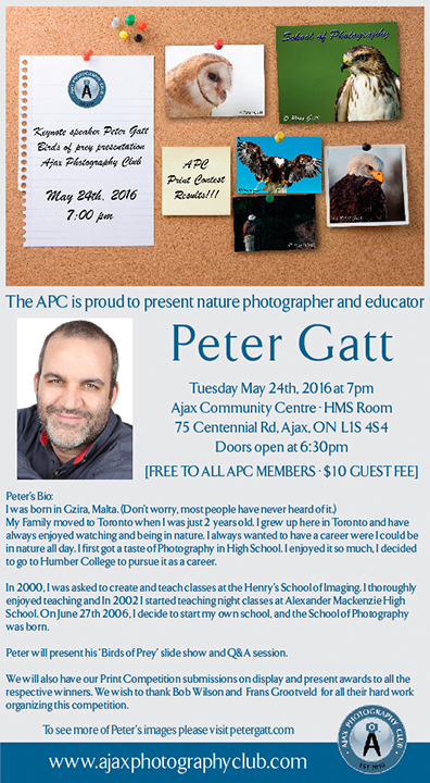 APC May Meeting – Print competition results, awards and Birds of Prey ...