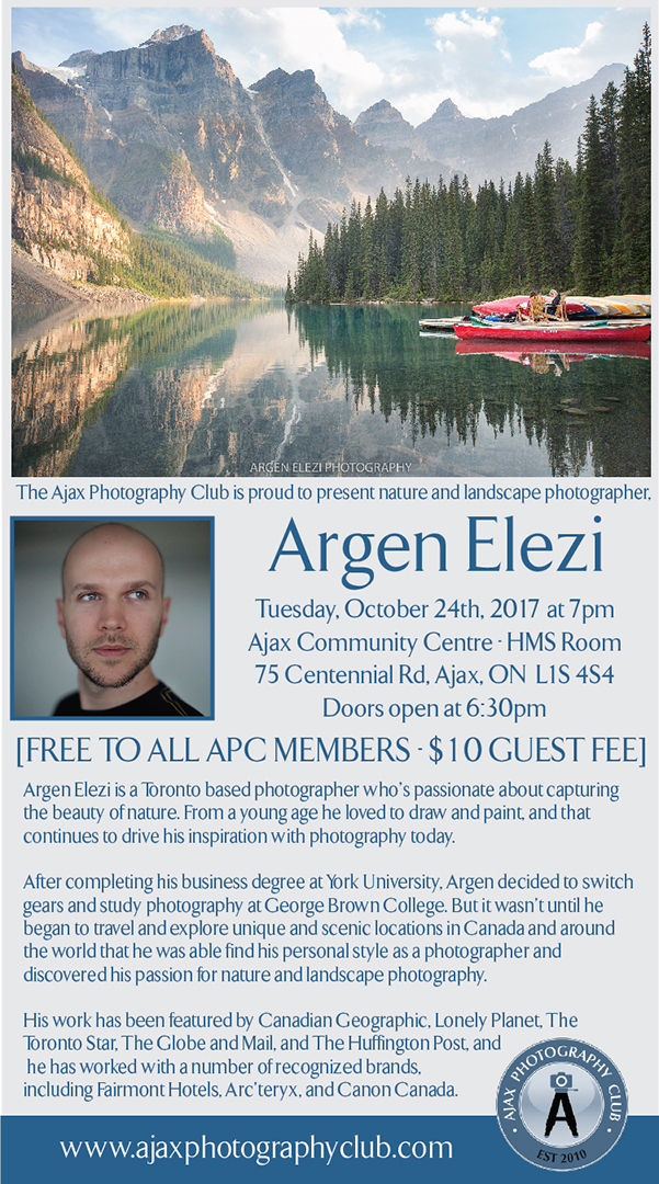 APC October Meeting – Award winning photographer, Argen Elezi – The ...